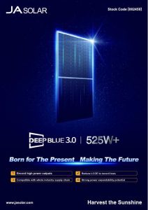 JA SOLAR DEEP BLUE 3.0 JAM72S30/MR 540W - Foward Solar
